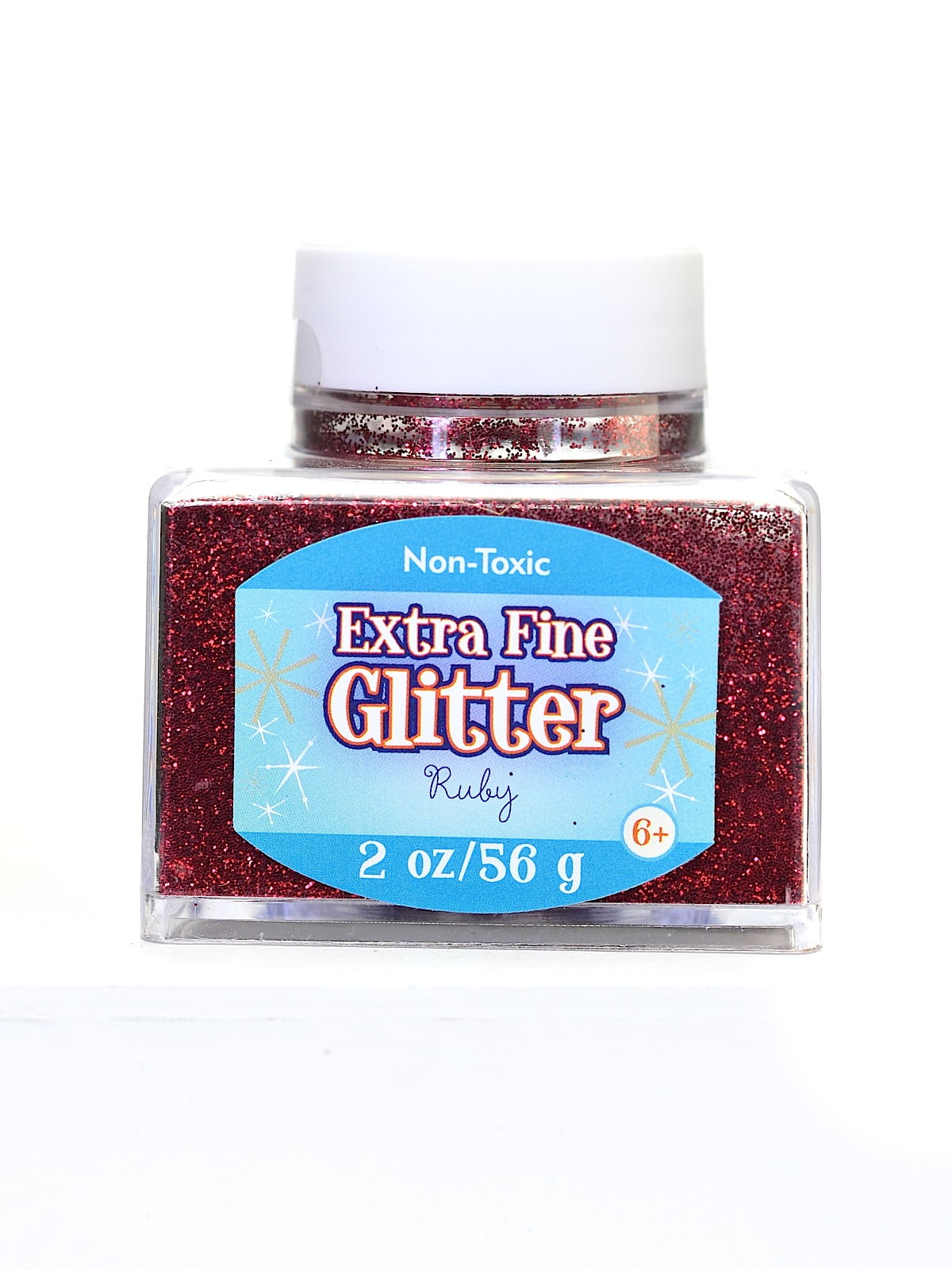 Extra Fine Glitter ruby, 2 oz., stackable jar (pack of 4) - Walmart.com