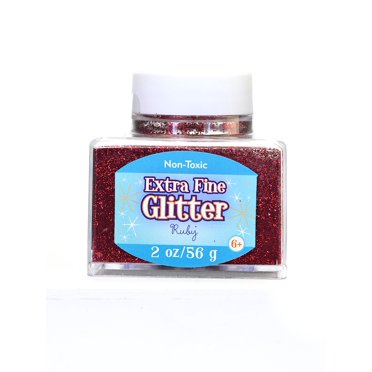 Darice Fine Glitter: 6 Tubes in Essential Colors, 42.5g Total - Walmart.com