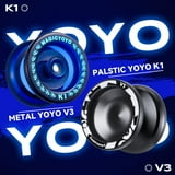 MAGICYOYO Gift Pack of 2 Responsive Yoyos V3 Black + K1 Blue, Included ...
