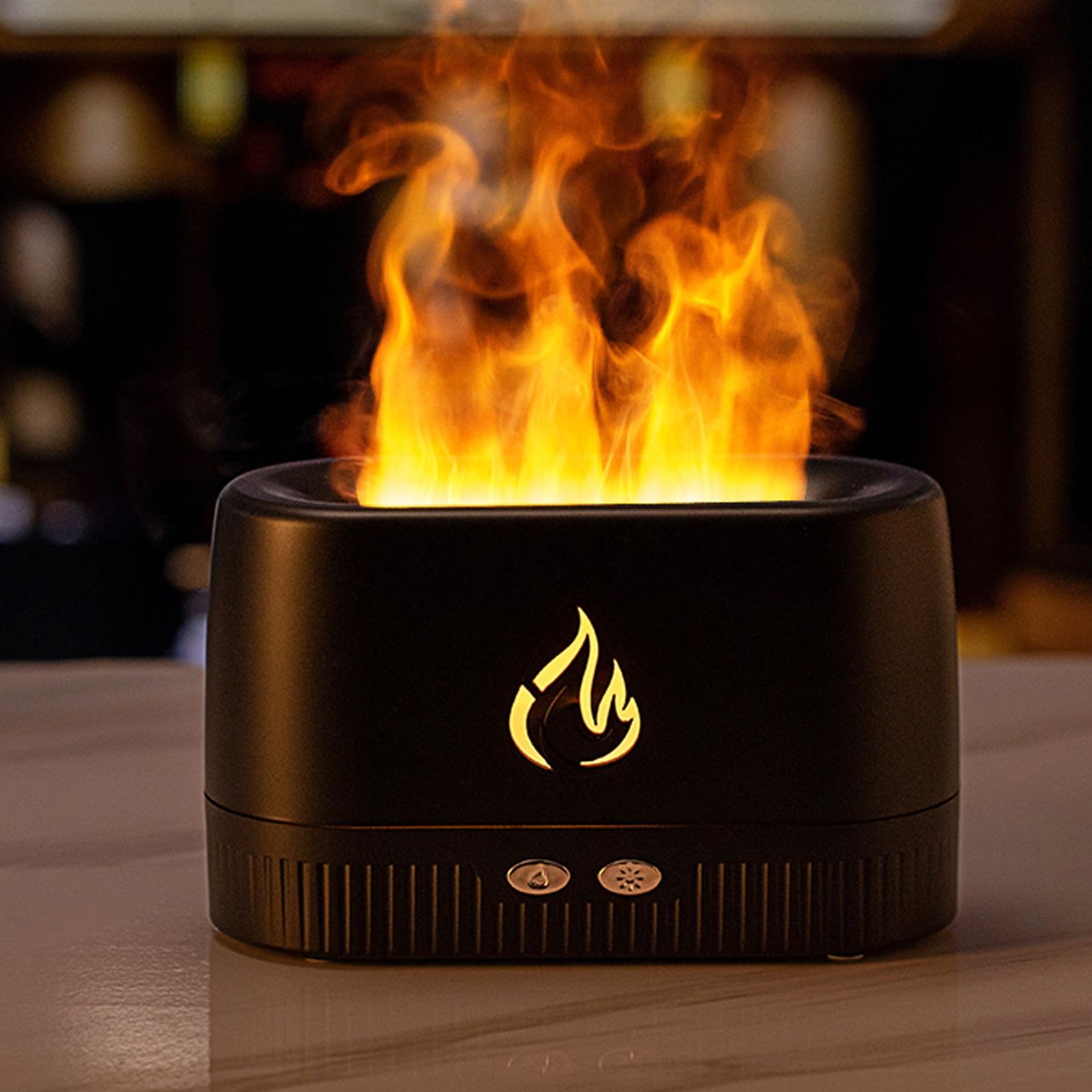 TriPro Aroma Fire Flame Diffuser for Essential Oils Small Portable Air ...