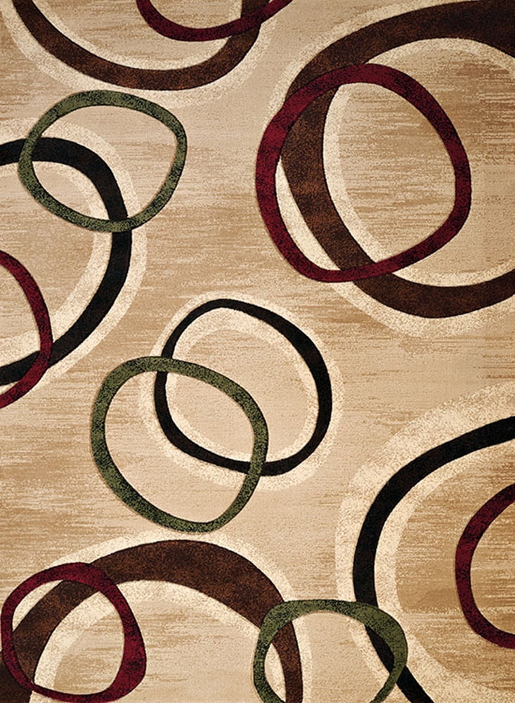 United Weavers Contours Area Rug 702 33426 Cul De Sac Beige Rings Loops ...