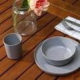 Stephan Roberts 12-Piece Unbreakable, Microwave Safe Bamboo Dinnerware ...