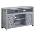 BELLEZE TV Stand Media Entertainment Center Console - Corin (Light Gray ...