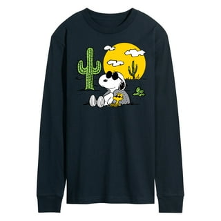 Peanuts - Feelin Groovy Snoopy And Woodstock Lights Only - Men's Long Sleeve T-Shirt - Walmart.com
