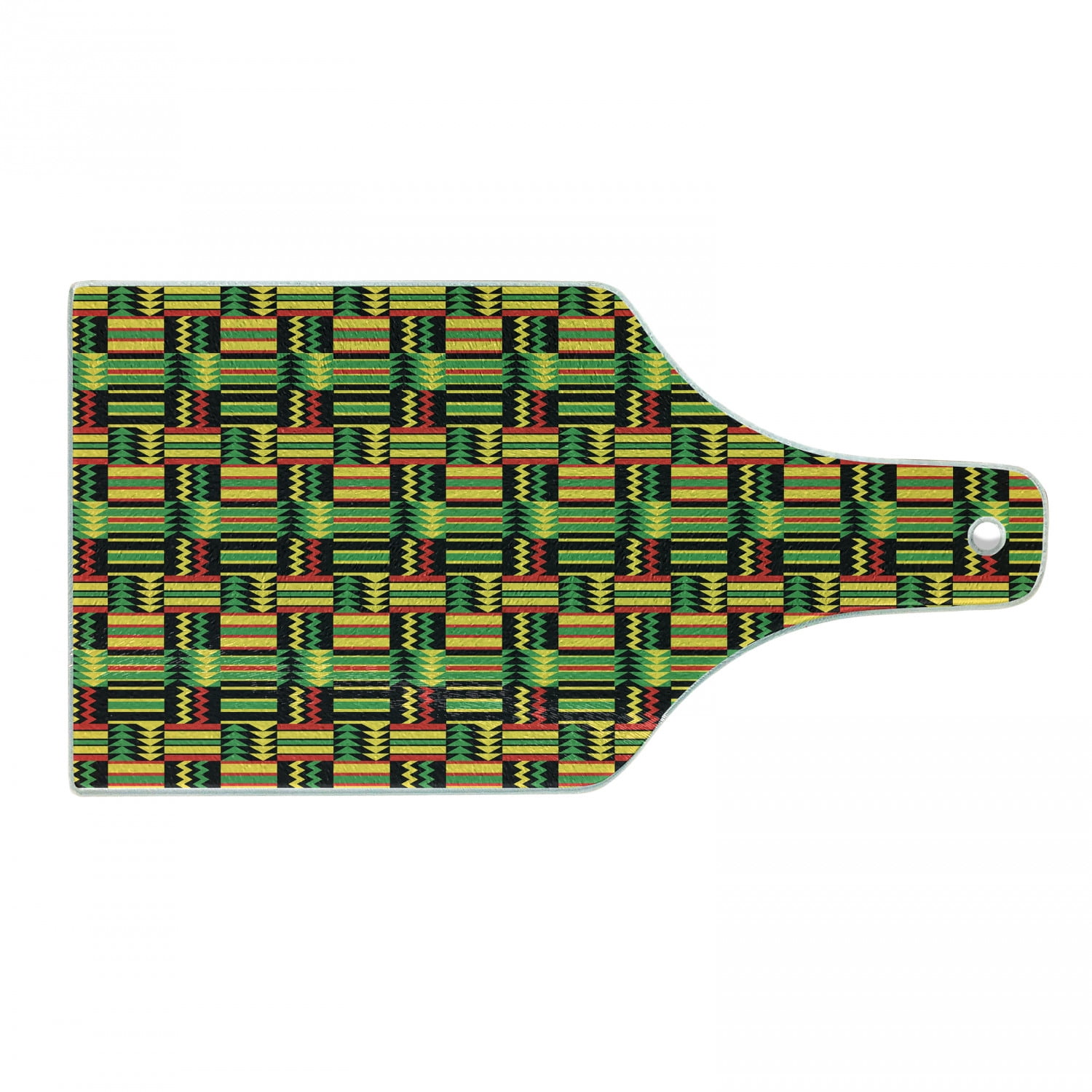 Kente Pattern Cutting Board, Tribal Kenya Nigeria Design with Lively ...