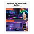 LED Neon Rope Light, 16.4ft RGB-IC Strip, App & Voice Control - Walmart.com