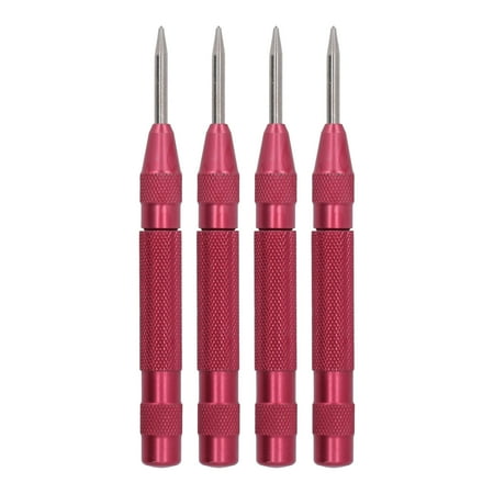 Center Punch Tool, Rustproof Automatic Centre Punches Knurl Design 4Pcs ...