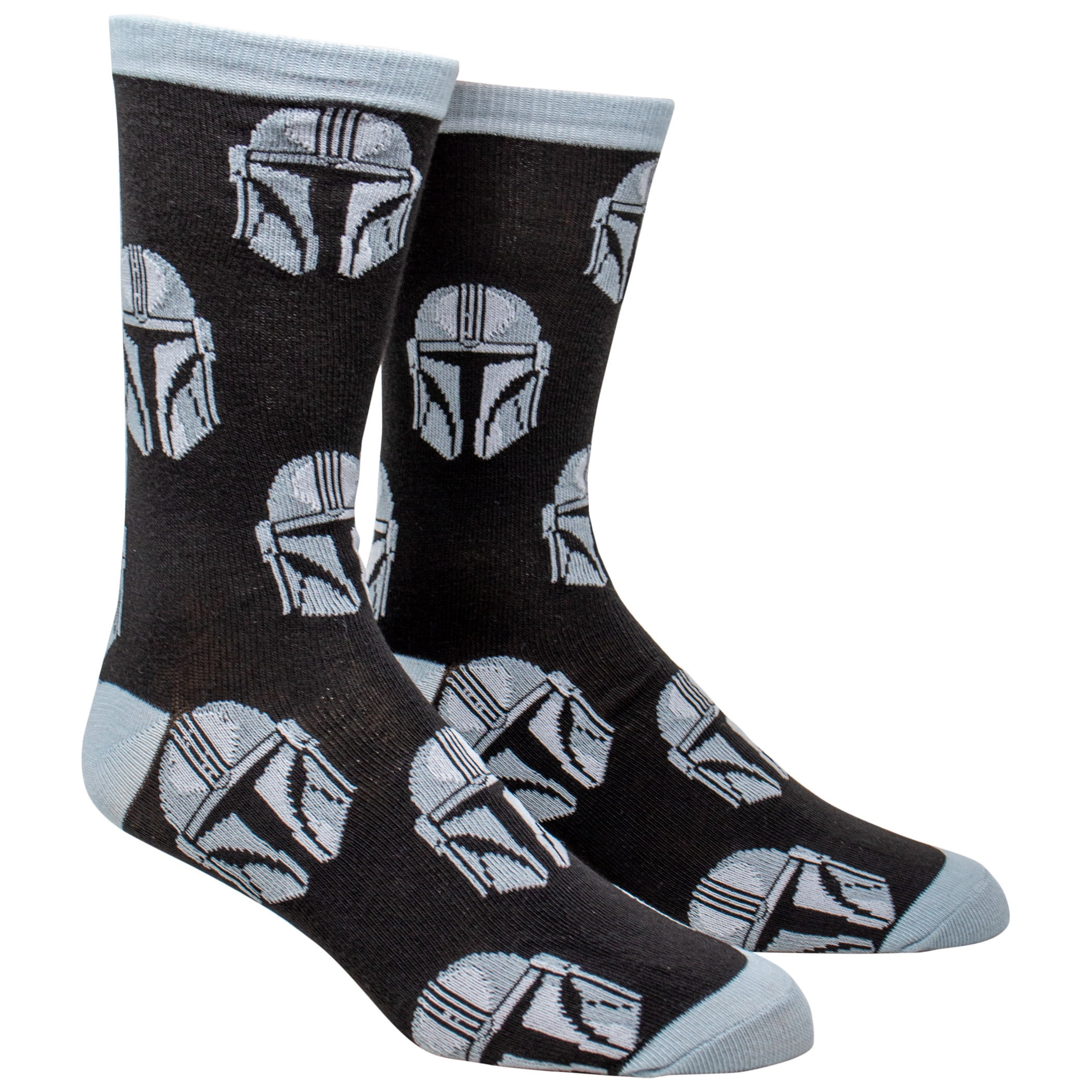 Star Wars The Mandalorian Helmet All Over Print Crew Socks - Walmart.com