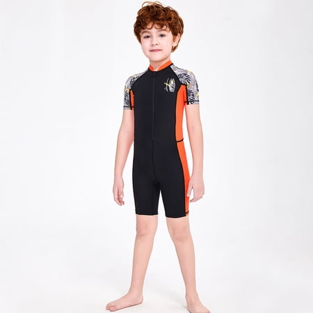 DIVE SAIL Kid Swimsuit Boy Shorty Wetsuit Children Swimwear UV ...