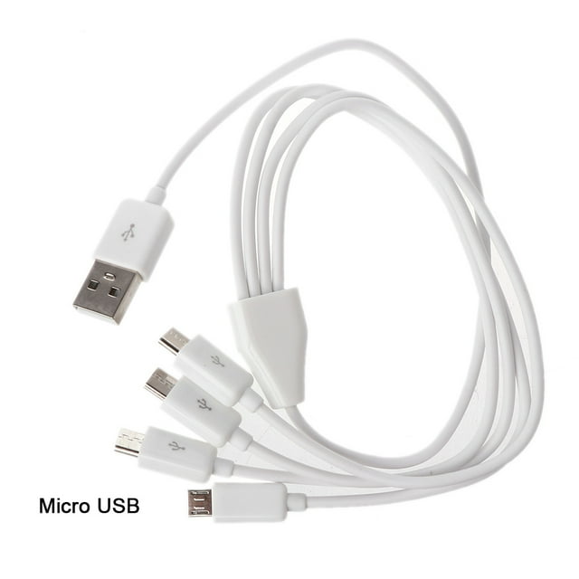 USB 2.0 A Male to 4 Micro USB Male Y Splitter Cable Convenient to ...