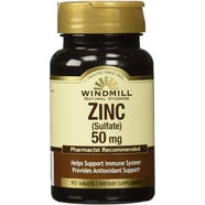 Optimum Zinc Sulfate 220mg, 100 Count Capsules, Mineral for Growth and ...