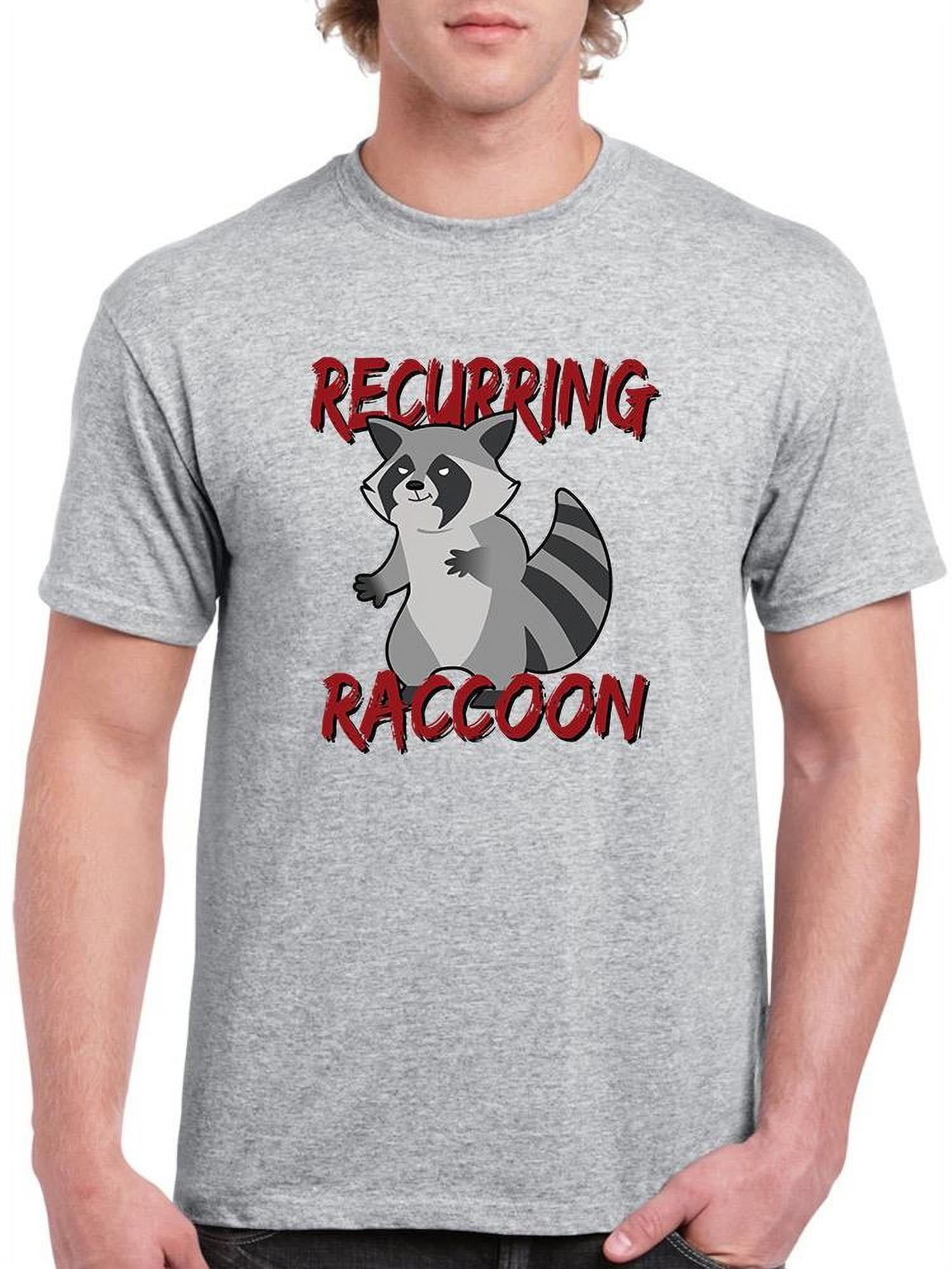 Recurring Raccoon. T-Shirt Men -Smartprints Designs, Male XX-Large ...