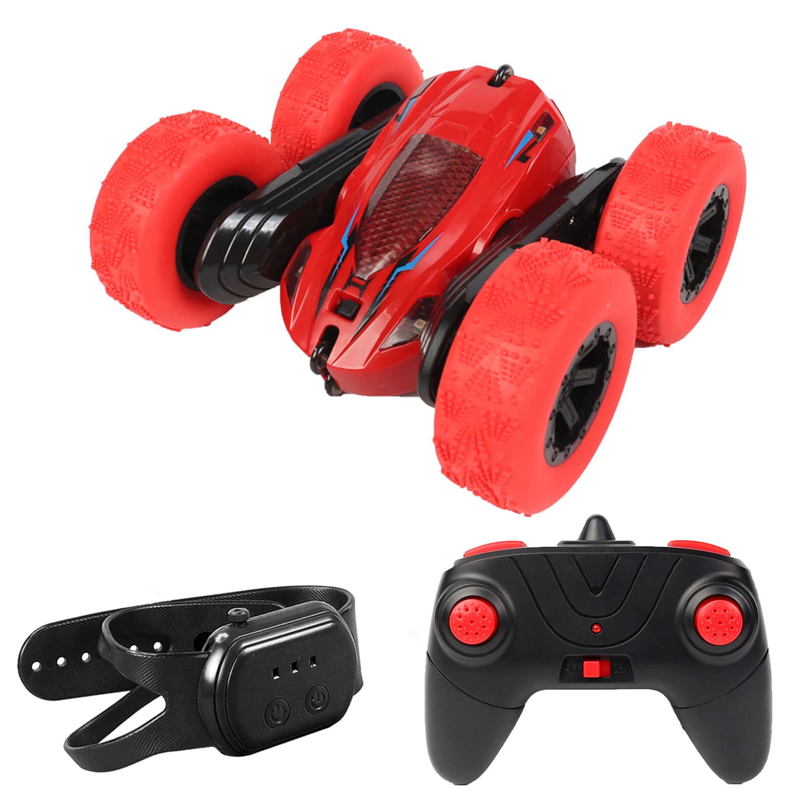Carro de control remoto RC Stunt Car para niños Doble cara 2.4GHz 4WD ...