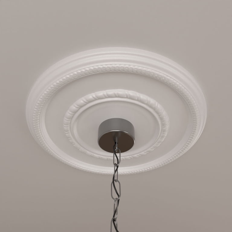 Ceiling Medallion EIFHYT White PU Ceiling Edallions For Light Fixtures ...