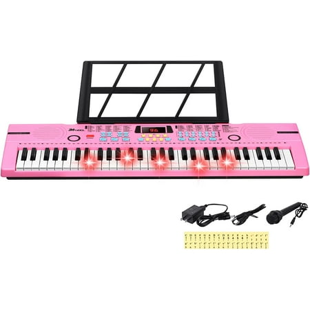 Keyboard Pianos 61 Lighted Keys, Musical Digital Teclado Piano ...