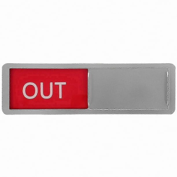 Meeting Status Door Sign Slider for Office Use In Out Display Sign ...