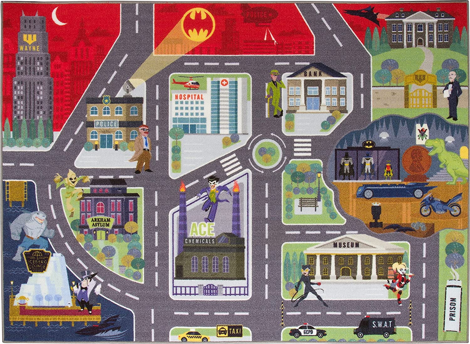 KC Cubs | Batman GOTHAM CITY™ Road Map Educational Learning & Game Area ...