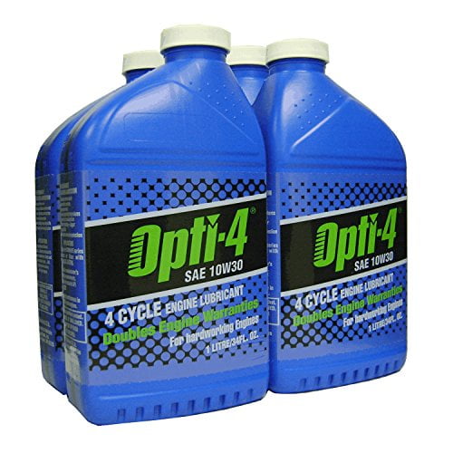 Opti-4 43121 4PK SAE 10W30 34Oz 4-Cycle Engine Lubricant - Walmart.com