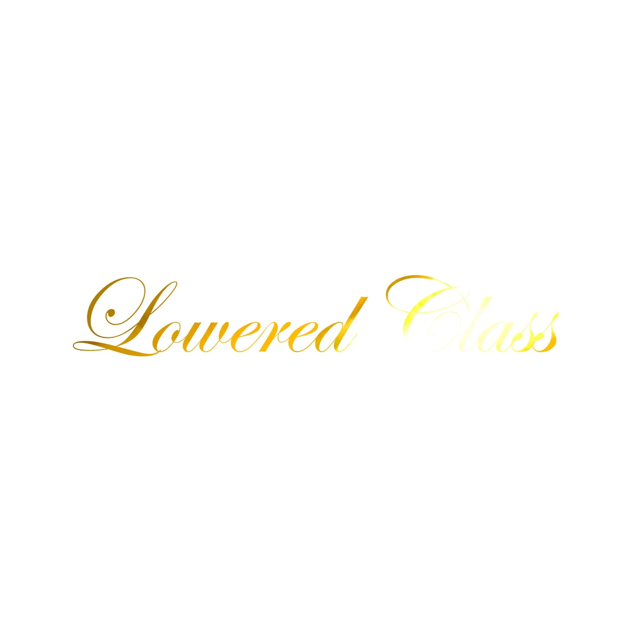 Lowered Class Sticker Decal Die Cut - Self Adhesive Vinyl ...