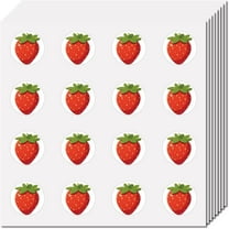 DIY 128 Pcs Cartoon Peach Sticker Fruit Stickers Vinyl Waterproof Self ...