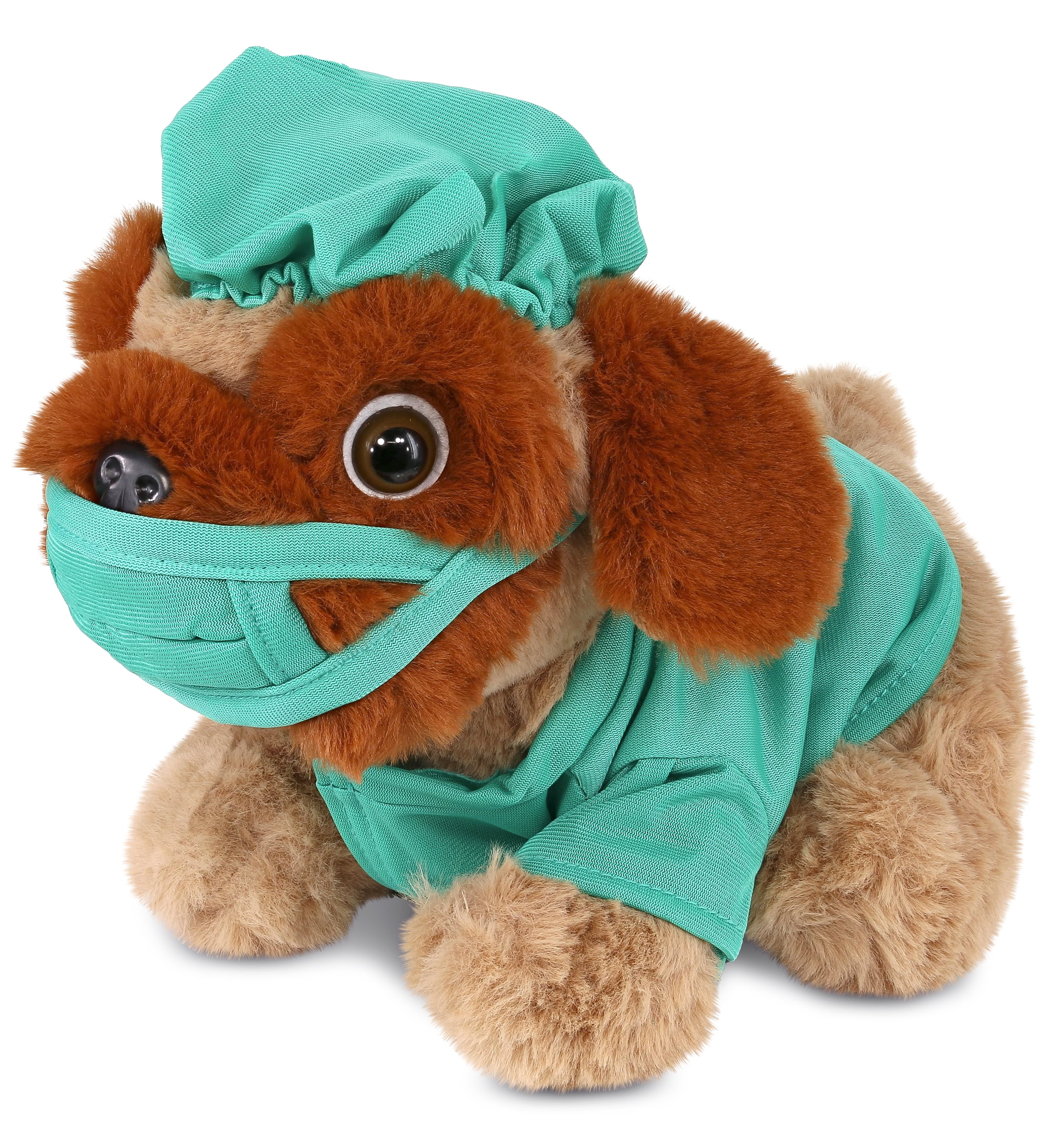 DolliBu Brown Pug Dog Doctor Plush Toy - Super Soft Pug Dog Doctor ...