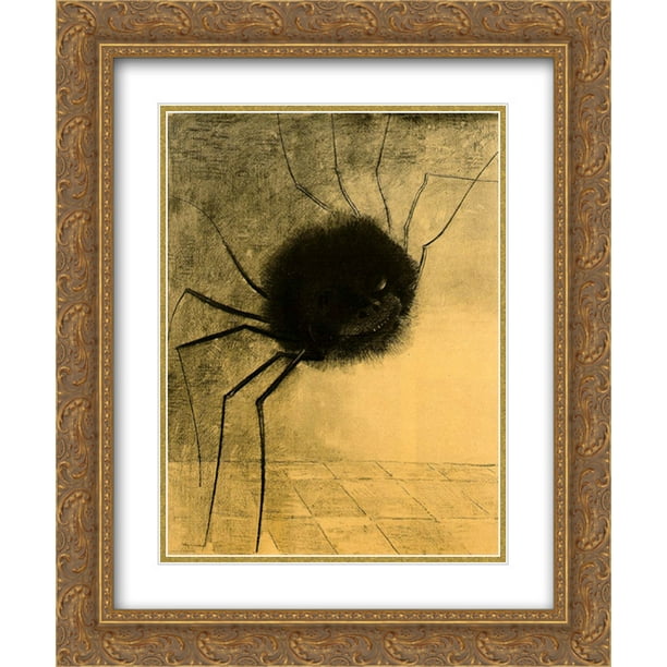 Odilon Redon 2x Matted 20x24 Gold Ornate Framed Art Print 'The Smiling ...