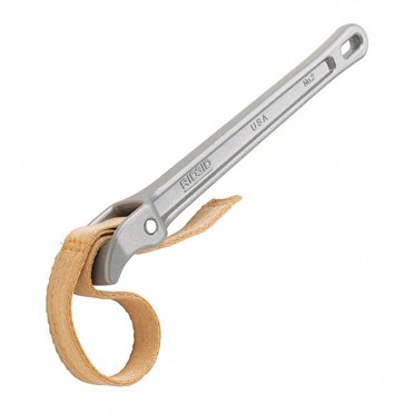 Ridgid Strap Pipe Wrench, 3 1/2 in OD, 17 in Strap, For Plastic Pipe ...