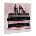Stupell Industries All Things Fashion Book Stack Canvas Wall Art ...