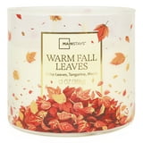 Mainstays 3-Wick Warm Fall Leave With a Leaves Design, 13-Ounce ...