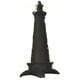 Cast Iron Doorstop Door Wedge Black & White Lighthouse 10.25" Tall by ...