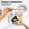 1 Set Composite Board Cup Mats Set Printed Coasters Mountain 100x5mm ...
