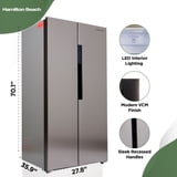 Hamilton Beach Large Capacity Kitchen Appliance - 15.6 cu. Ft. Double ...