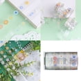 5 Rolls Flower Pattern Crafting Tape Lovely Masking Tape Butterfly ...