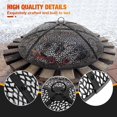 REDCAMP 30Inch Fire Pit Spark Screen, Collapsible Fire Pit Screen Round ...