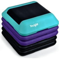 Yes4All Adjustable Aerobic Step Platform, 40 in x 16 in with 4 Risers ...