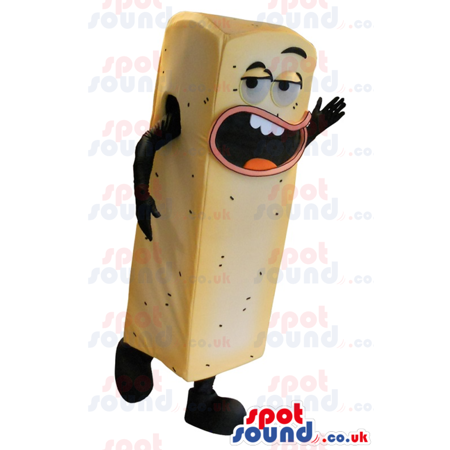 Big Fish Stick SPOTSOUND Mascot With Funny Face - Animal mascots ...