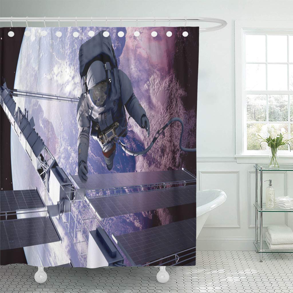 KSADK Astronaut in Space Around The Solar Battarei Elemen Ts of This by ...