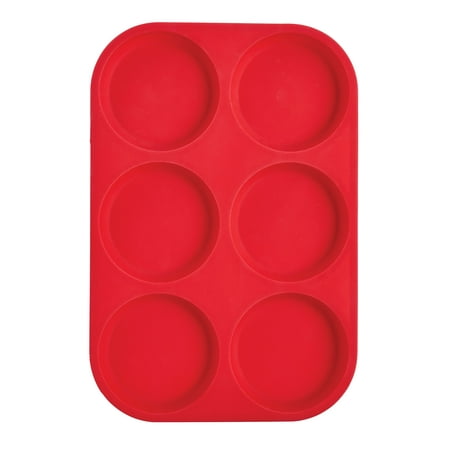 The Essentials Essentials Muffin Top Pan - Silicone - Red - Walmart.ca