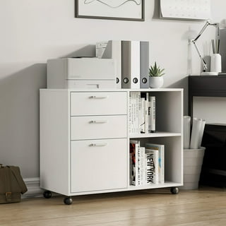 Baytocare File Drawer Cabinet with 3-Drawer Tall Chest Nightstands for ...