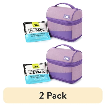 (2 pack) Arctic Zone Expandable Lunch Box with Ice Pack, Lavender ...