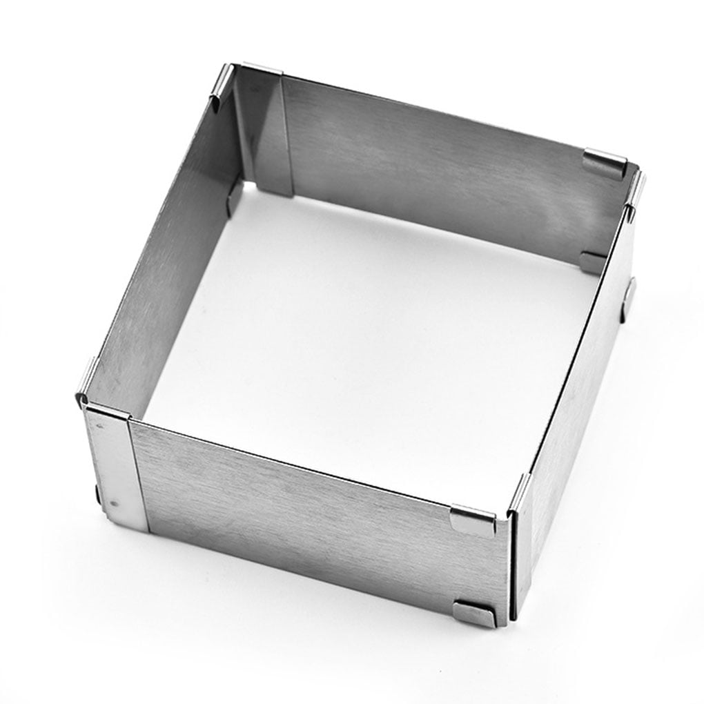 Adjustable Square Cake Mold Stainless Steel Mousse Cake Pastry ...