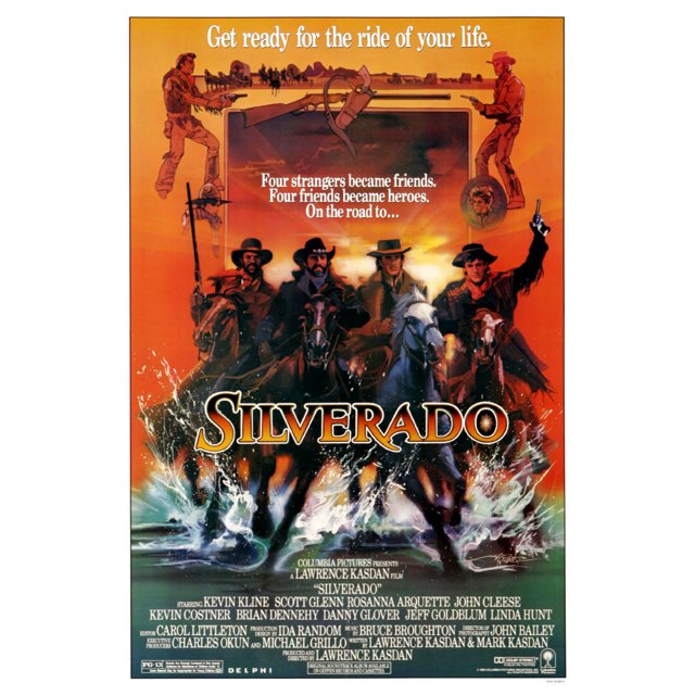 Silverado Movie Poster 12x16 Print on Metal Sign 12in x 16in Multi ...