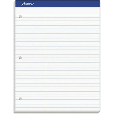 Ampad Writing Tablets, Double Sheets Pad, Law Rule, 8 1/2 x 11 3/4 ...