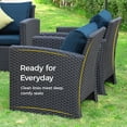 Royalcraft 6-Piece PE Wicker Rattan Outdoor Sofa Set with Storage Box ...