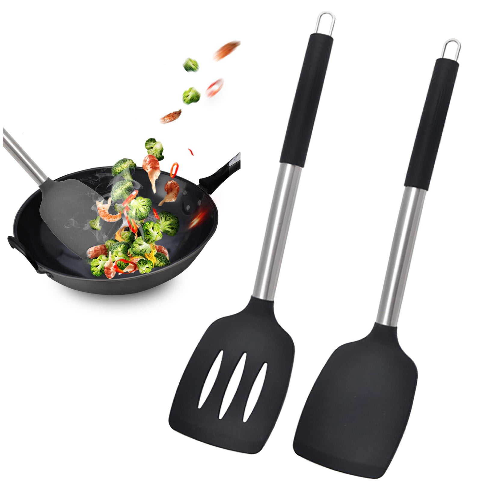 Kitchen Essentials Food Grade Silicone Spatula High Temperature Non ...