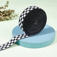 1Bag 5 Yards Polyester Elastic Band Wide Webbing Cord Flat with Tartan ...