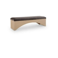 Meridian Furniture Wilshire Black Boucle Fabric Bench - Walmart.com