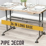 Pipe Decor Industrial Dining Steel Pipe Kitchen Table Kit, Bridge ...