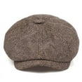 Peaky Blinders Hat Newsboy Flat Cap Herringbone Tweed Wool Baker Boy ...