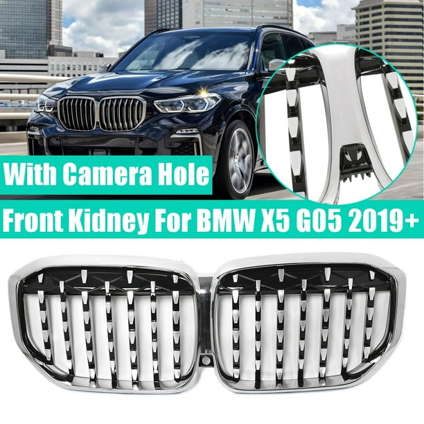 Chrome Front Kidney Grille Grill w/Camera Hole For BMW X5 series G05 ...